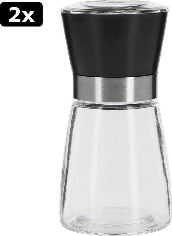 2x Westmark Pepermolen 13cm - Glas | bol.com
