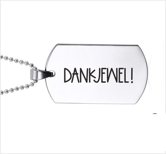 Ketting RVS - Dankjewel | bol.com