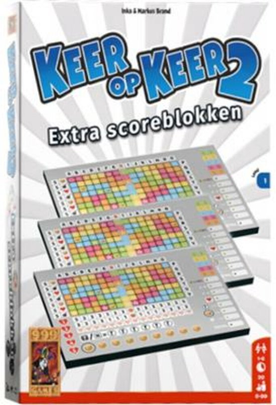 Scoreblokken Keer op Keer 2 drie stuks Level 1 Dobbelspel | Games | bol.com