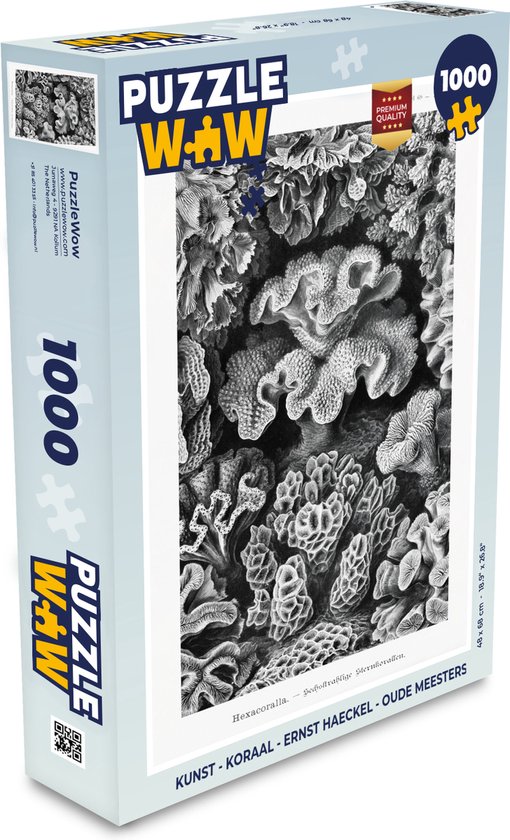 Puzzel Kunst - Koraal - Ernst Haeckel - Oude meesters - Natuur ...