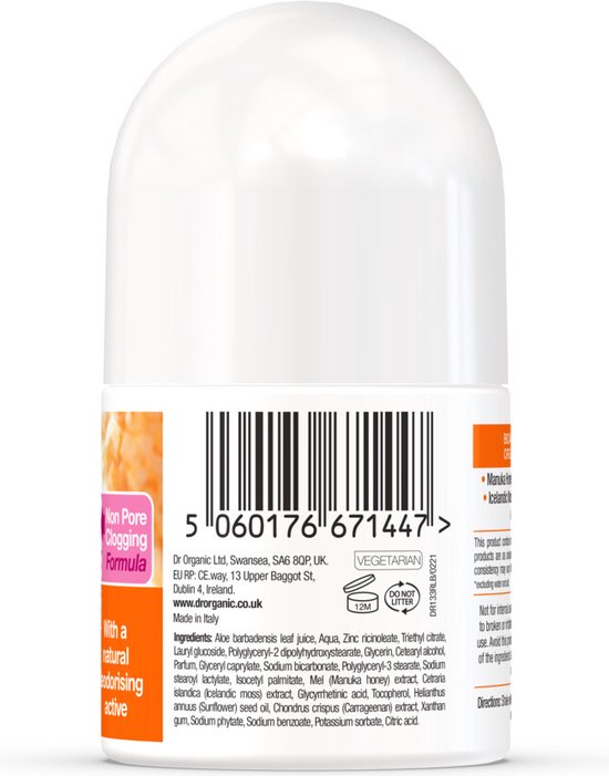 6x Dr. Organic Manuka Honing Deodorant 50 ml | bol