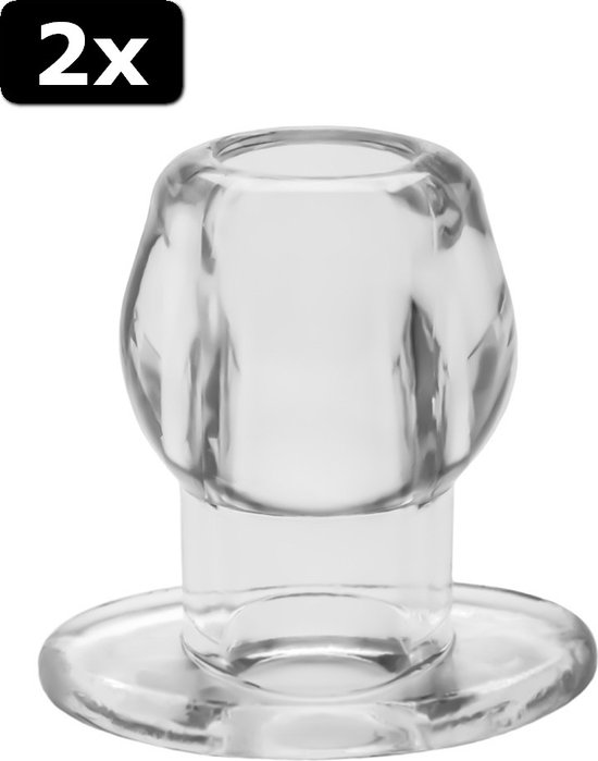 2x Tunnel Plug - X- Large - Transparent | bol