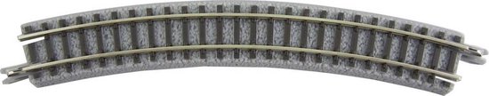 Z Rokuhan rails (met ballastbed) 7297032 Gebogen rails 30 ° 195 mm 6 stuk(s) | bol