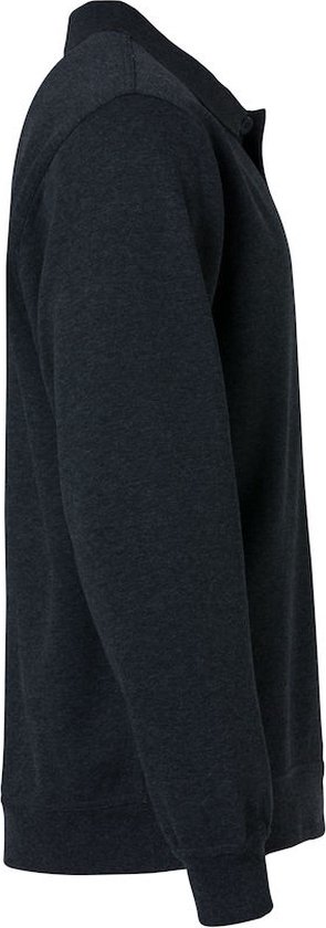 Clique Basic Polo Sweater Antraciet Melange - Maat 4XL | bol.com