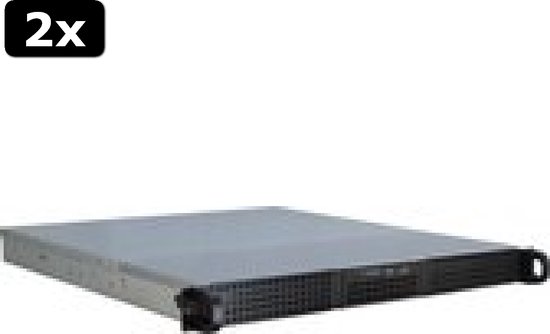 2x Inter-Tech IPC 1U-10248 Rack Zwart | bol.com