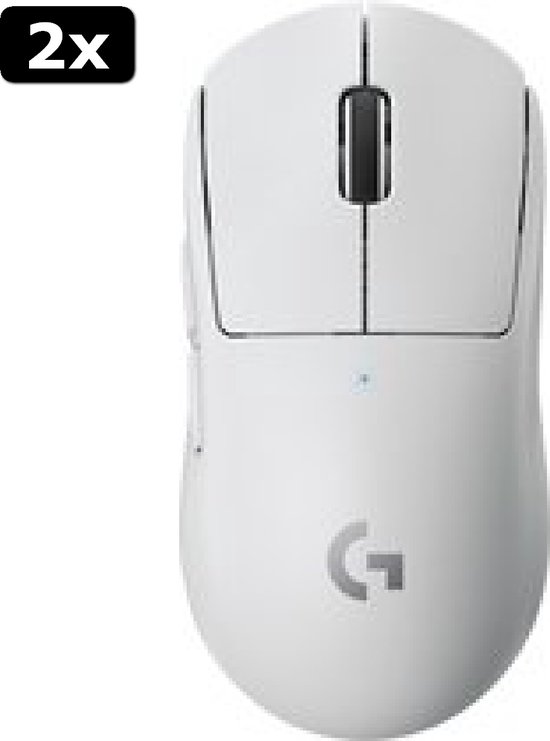 2x Logitech G PRO X SUPERLIGHT - Draadloze Gaming en eSports Muis - Wit ...