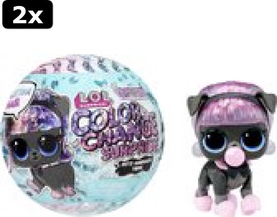 2x L.O.L. Surprise! Glitter Color Change Pets - Minipop | bol.com