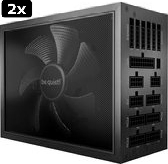 2x BeQuiet Dark Power Pro 12 PC netvoeding 1500 W ATX 80 Plus Titanium ...