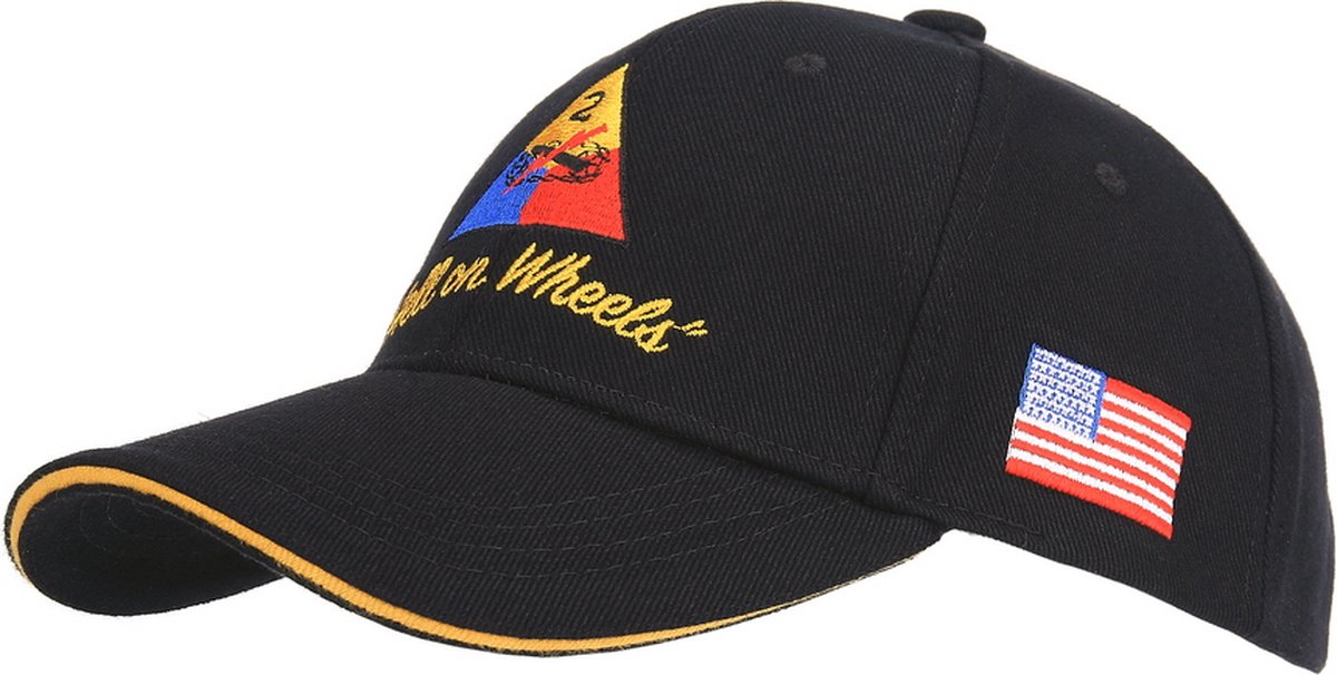 Fostex Baseball Cap 2nd Armored Division Zwart | bol.com