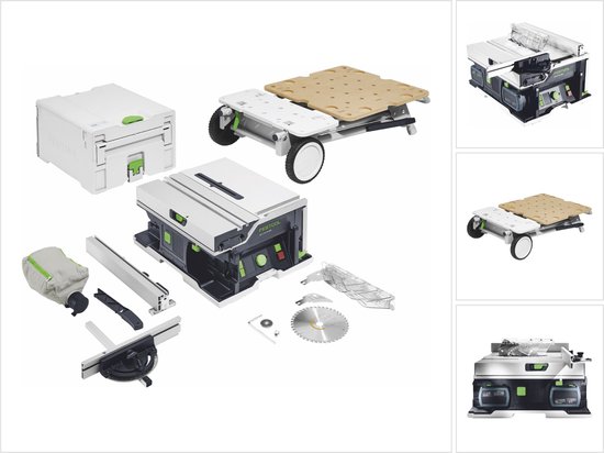 Festool CSC SYS 50 EBI-Basic-Set Accu Tafelcirkelzaag 2x18V Basic Body met Onderstel -... | bol