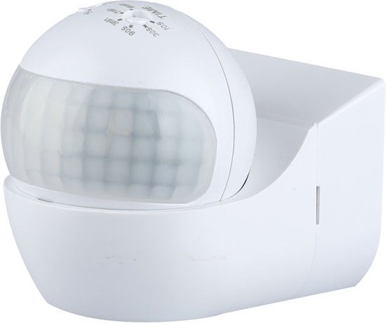 Bewegingsmelder, PIR bewegingssensor - 12 meter Maximaal 400 Watt kleur wit opbouw IP44 | bol