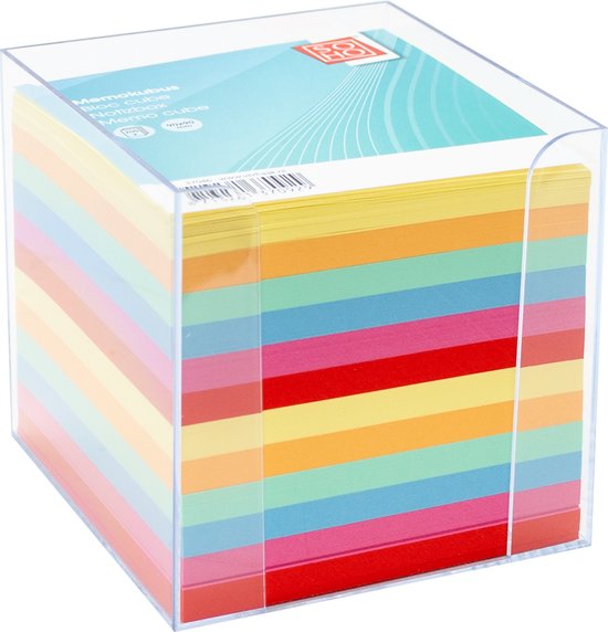 SOHO Memokubus-vulling – Kubusvulling met gekleurd papier – 700 vellen ...