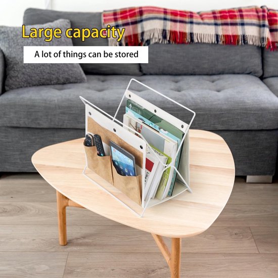 Metalen krantenstandaard, krantenhouder, staande opvouwbare ...