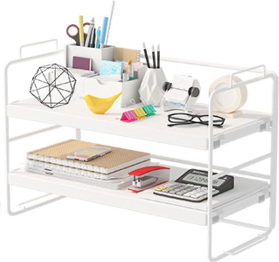 Bureau-opbergrek, bureau-organizer, multifunctionele boekenkast voor ...