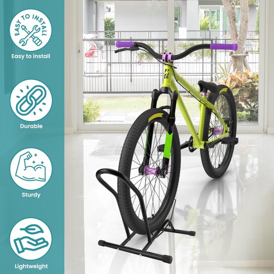 Belle Vous Zwarte Fiets Vloer Standaard - Past 8 tot 11 cm Dikke ...