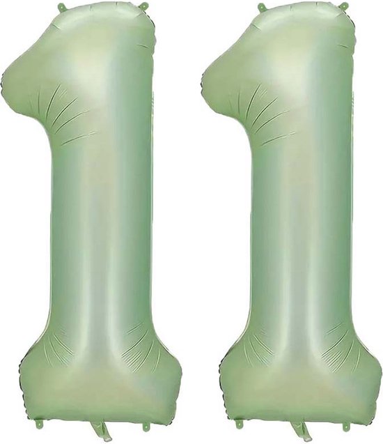 Cijfer Ballonnen Ballon Cijfer 11 Verjaardag Versiering Feest Helium ...