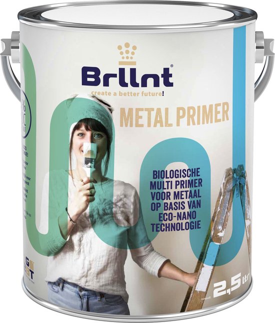 Brllnt Metal primer RAL 7005 Muisgrijs | 2,5 Liter | bol