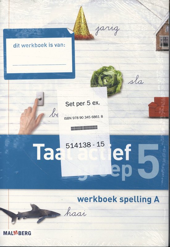 Taal actief (set 5 ex) groep 5 spelling Werkboek | 9789034568618 | G. Peeters | Boeken | bol