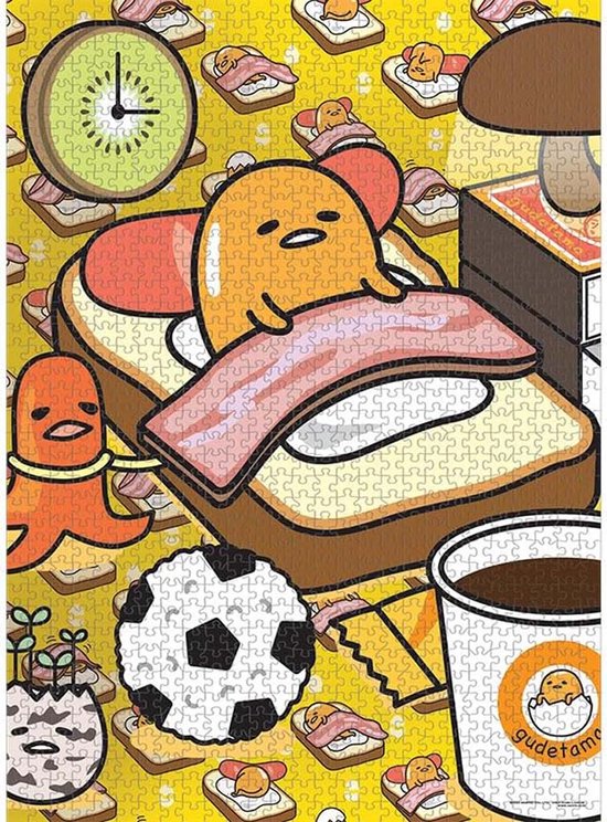 Gudetama: Work From Bed Puzzel - Legpuzzel 1000 Stukjes - Sanrio ...
