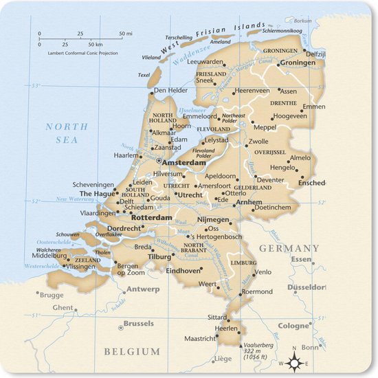 Kaart - Nederland - Atlas | bol.com
