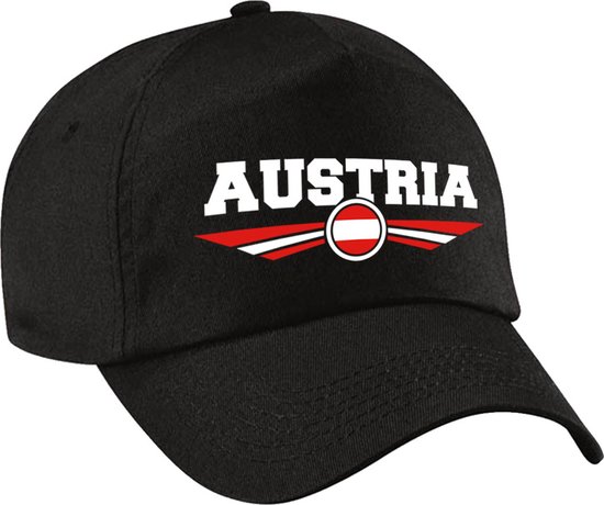 Oostenrijk - Austria landen petje - baseball cap - zwart - volwassenen ...