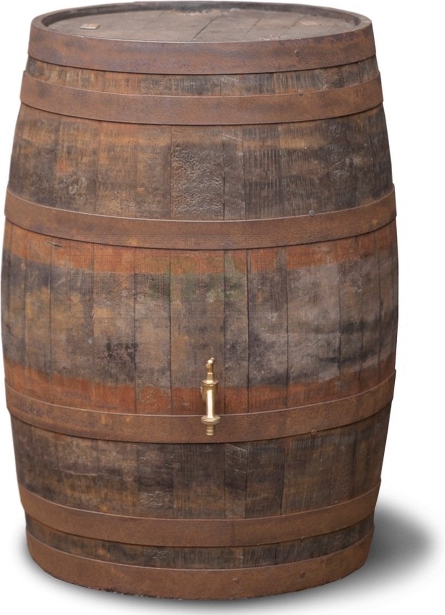 Houten Regenton met waterkraan - 190 liter | bol.com