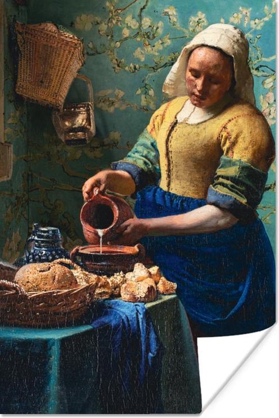 Posters - Oude meesters - Kamer decoratie aesthetic - Melkmeisje - Amandelbloesem -... | bol.com