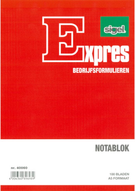 Sigel notablok - Expres - A5 hoog - 100 vel - SI-40060 | bol