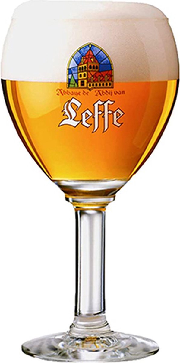 Leffe Bierglas op Voet 33cl - Bier Glas 0,33 l - Bolle Vorm - 330 ml | bol