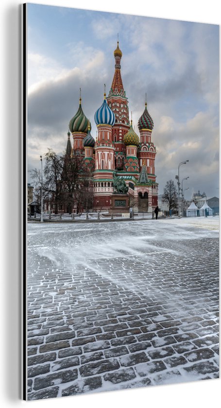 Wanddecoratie Metaal - Aluminium Schilderij Industrieel - Winterochtend ...