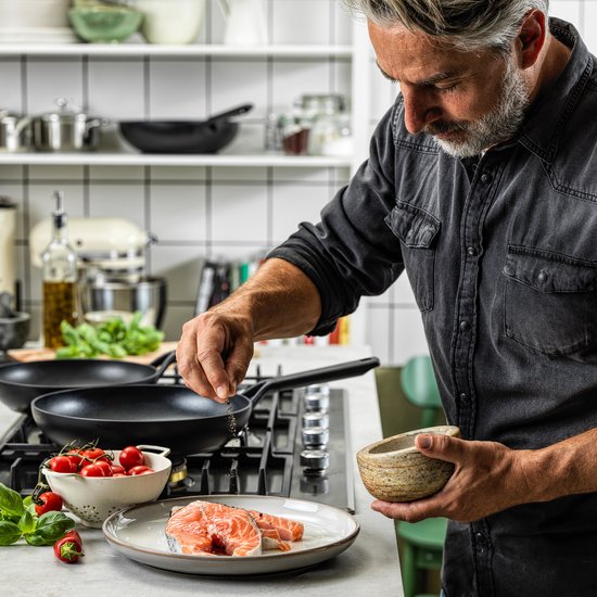 Poêle à Frire KitchenAid Classic en Aluminium Forged - 28 cm - Induction | bol.com