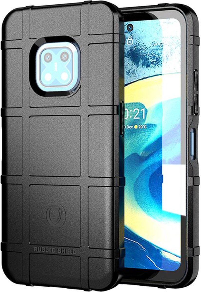 Nokia XR20 Hoesje - Rugged Shield TPU Gelcase - Zwart - GSM Hoesje ...