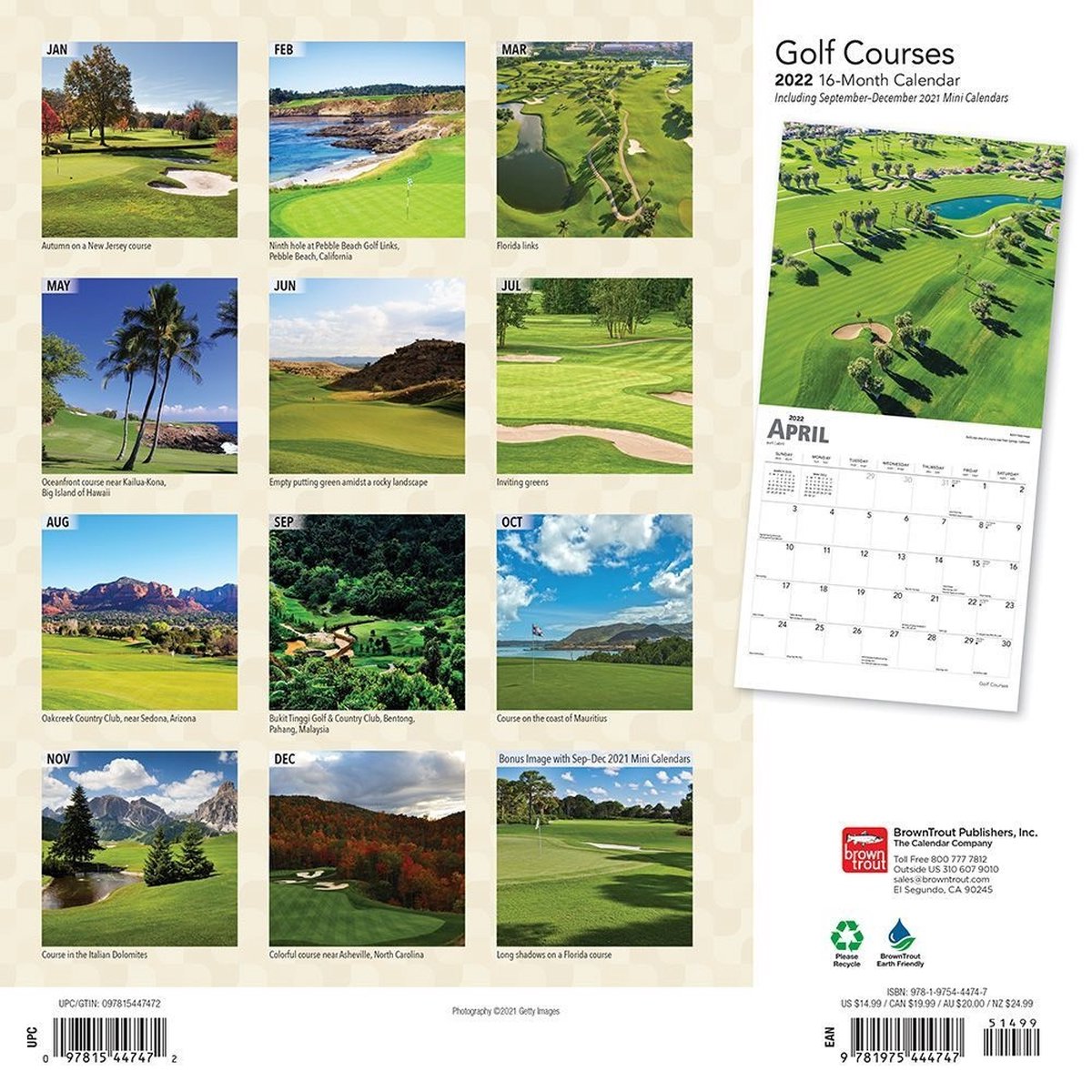 Golf Kalender 2022 | bol.com
