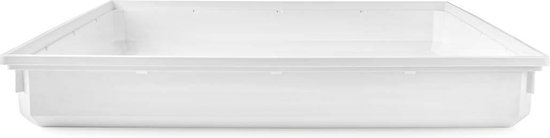 Nedis Lekbak Wasmachine - Kunststof - Wit - 70 x 70 x 10 cm | bol