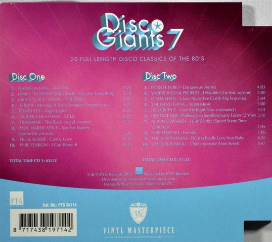Various Artists - Disco Giants 7 (2 CD), various artists | CD (album) | Muziek | bol
