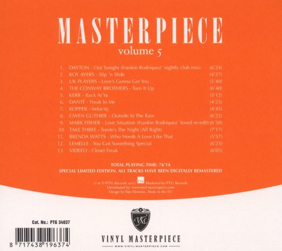 Various Artists - Masterpiece Volume 5 (CD), various artists | CD ...