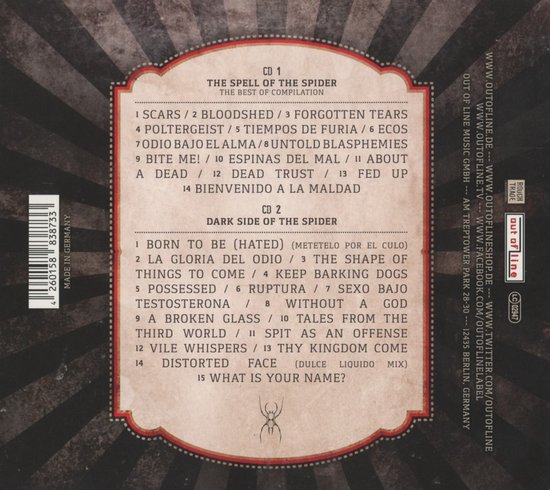 Hocico - The Spell Of The Spider (CD) (Deluxe Edition), Hocico | CD ...