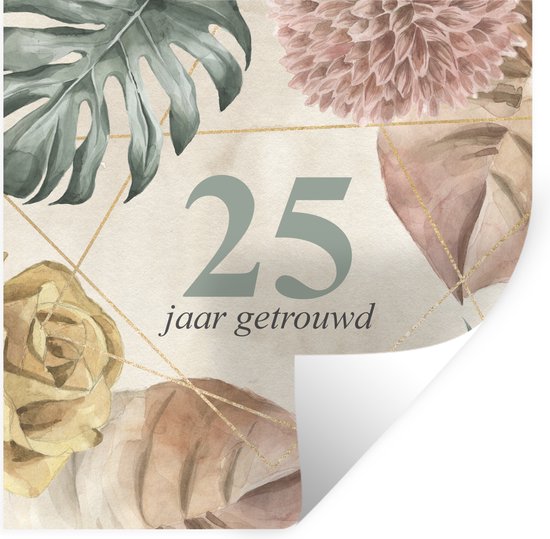 Muurstickers - Sticker Folie - Trouwdag - 25 jaar getrouwd - Spreuken ...