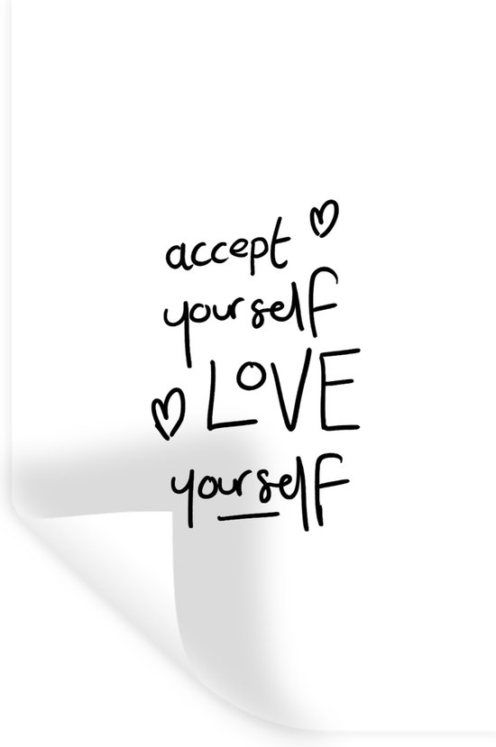 Muurstickers - Accept yourself love yourself - Zelfliefde - Quotes ...