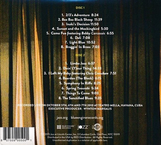 Jazz At The Lincoln Center Orchestra & Wynton Marsalis - Live In Cuba ...