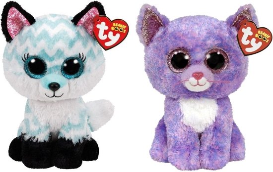 Ty - Knuffel - Beanie Buddy - Atlas Fox & Cassidy Cat | bol.com