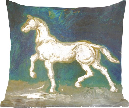 Sierkussen - Paard Vincent Van Gogh - Multicolor - 45 Cm X 45 Cm | bol.com