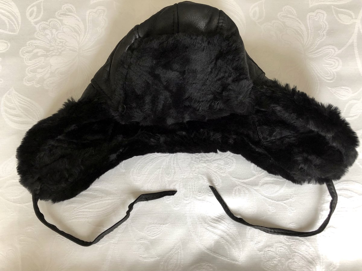 Heren Winter Muts 100% Schapenvacht Leder Vlieger Russische Oesjanka ...