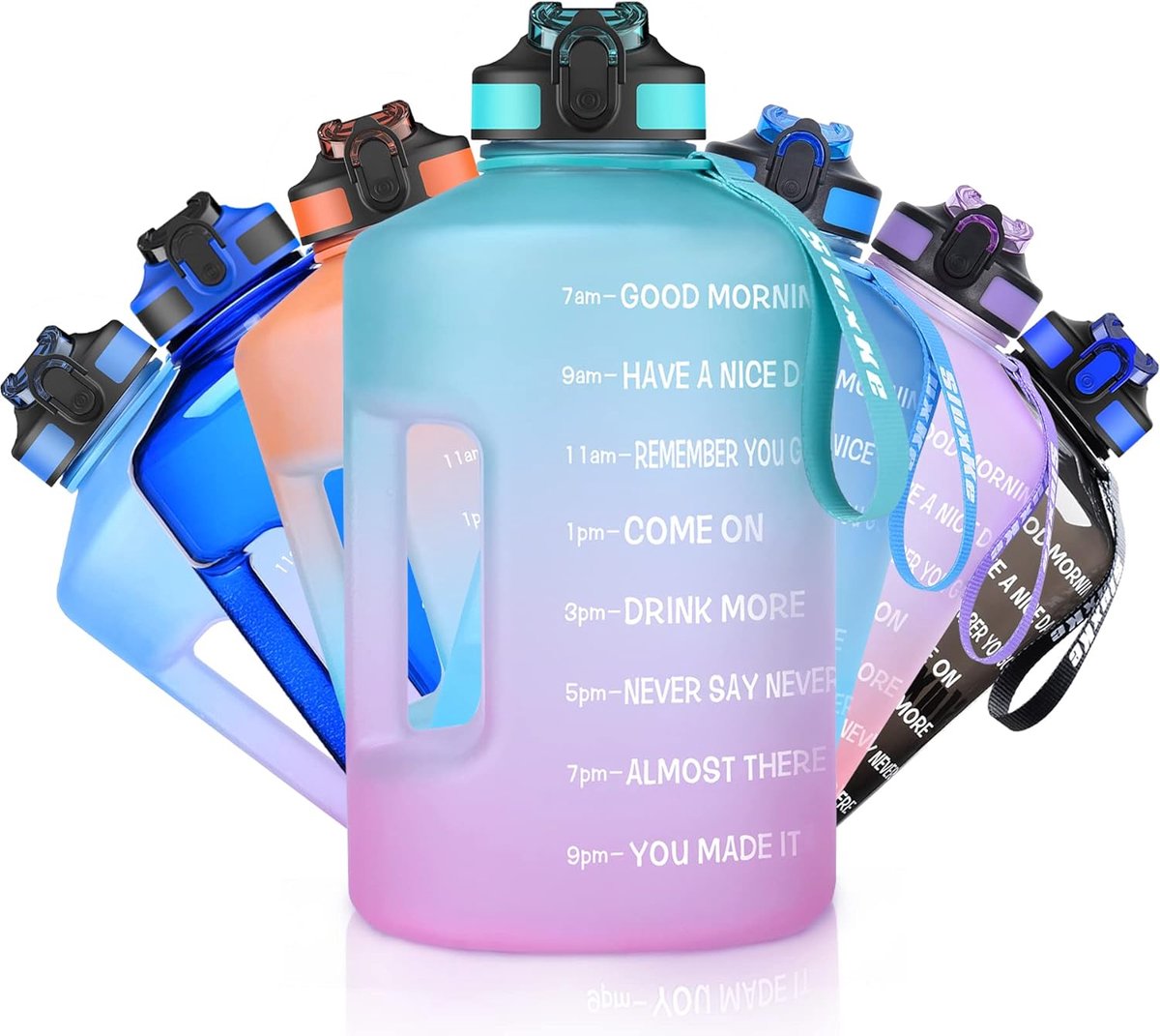 Drinkfles, sport, 2,2 l/3,78 l, waterfles, grote sportfles, BPA-vrij ...