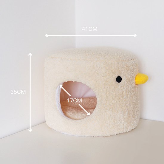 Kattenmand - leuk kattenbed - warm huisdiermand - gezellig kattenhuis | bol