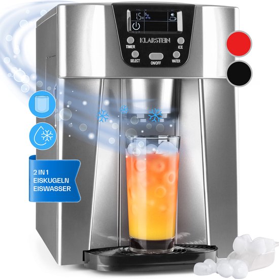 Klarstein Ice Volcano 2G ijsblokjesmachine - LED - 12kg per 24 uur - 2 ...