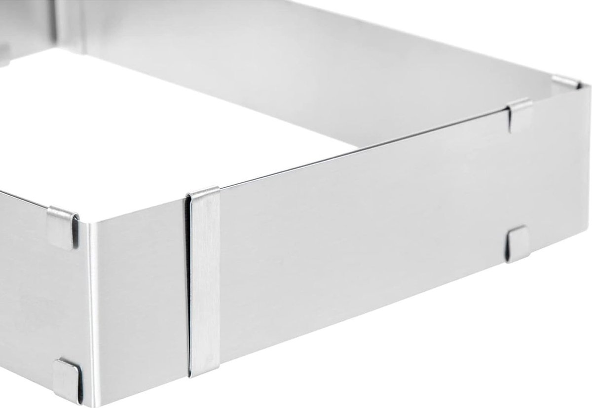 Premium Baking Frame, 5 cm Height, Size Adjustable and Divideable, 28.5 ...