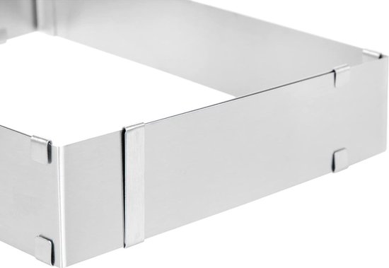 Premium Baking Frame, 5 cm Height, Size Adjustable and Divideable, 28.5 ...