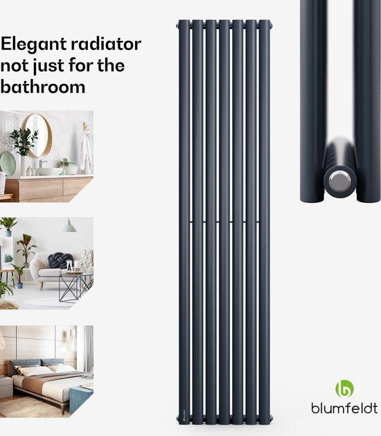 Blumfeldt Badkamerverwarming - 1435 Watt - Design Radiator Plat ...
