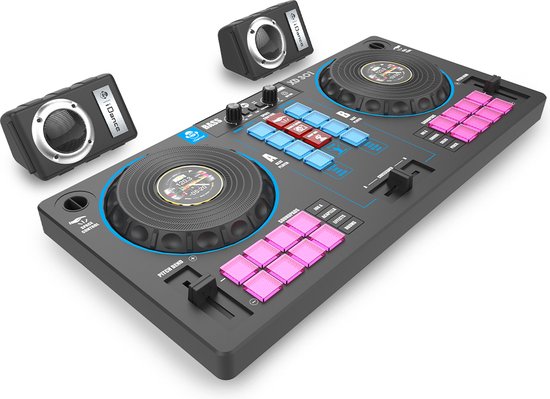 iDance 7-in-1 DJ Mixer met BT en speakers XD301 - DJ Set Kind | bol